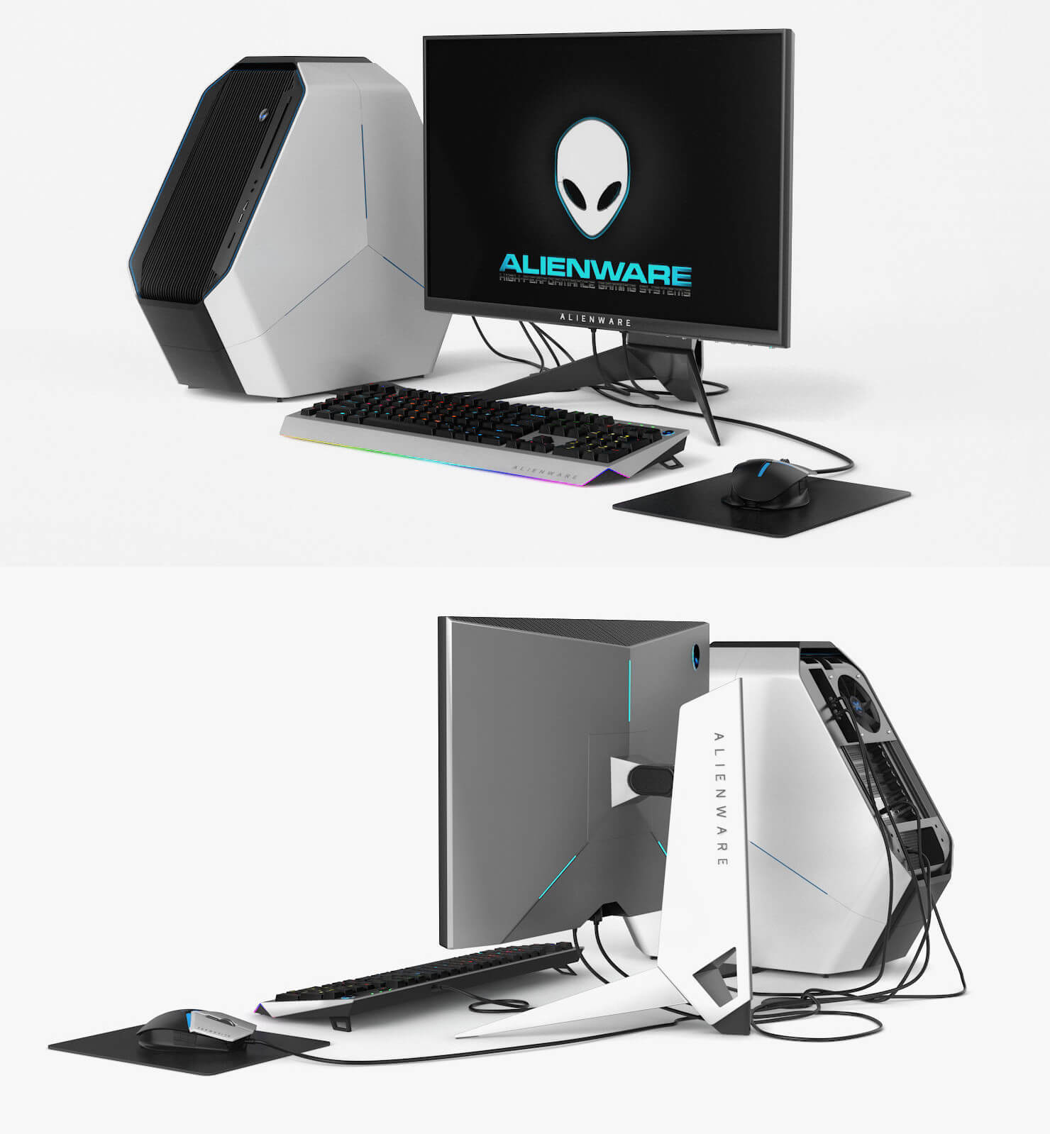 Dell Alienware戴尔外星人电脑3D模型（OBJ,MAX） - 老梦C4D